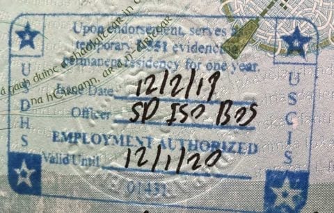Temporary I-551 Stamp in Passport | Lally Immigration Services